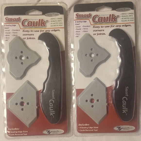 Smart Caulk | Bath | Lot Of 2 New Sealed Smart Caulk Sealing Edge And ...
